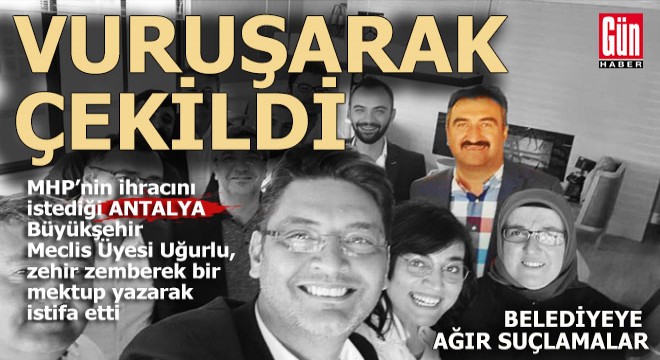 MHP'li Antalya Büyükşehir meclis üyesi vuruşarak çekildi MHP'li Antalya Büyükşehir meclis üyesi vuruşarak çekildi